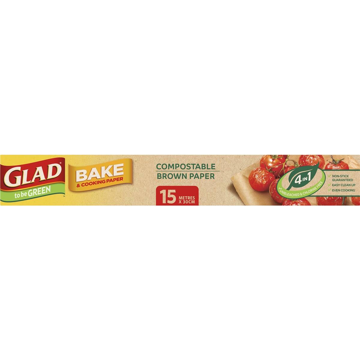 Glad To Be Green Compostable Brown Bake Paper 15m | Woolworths