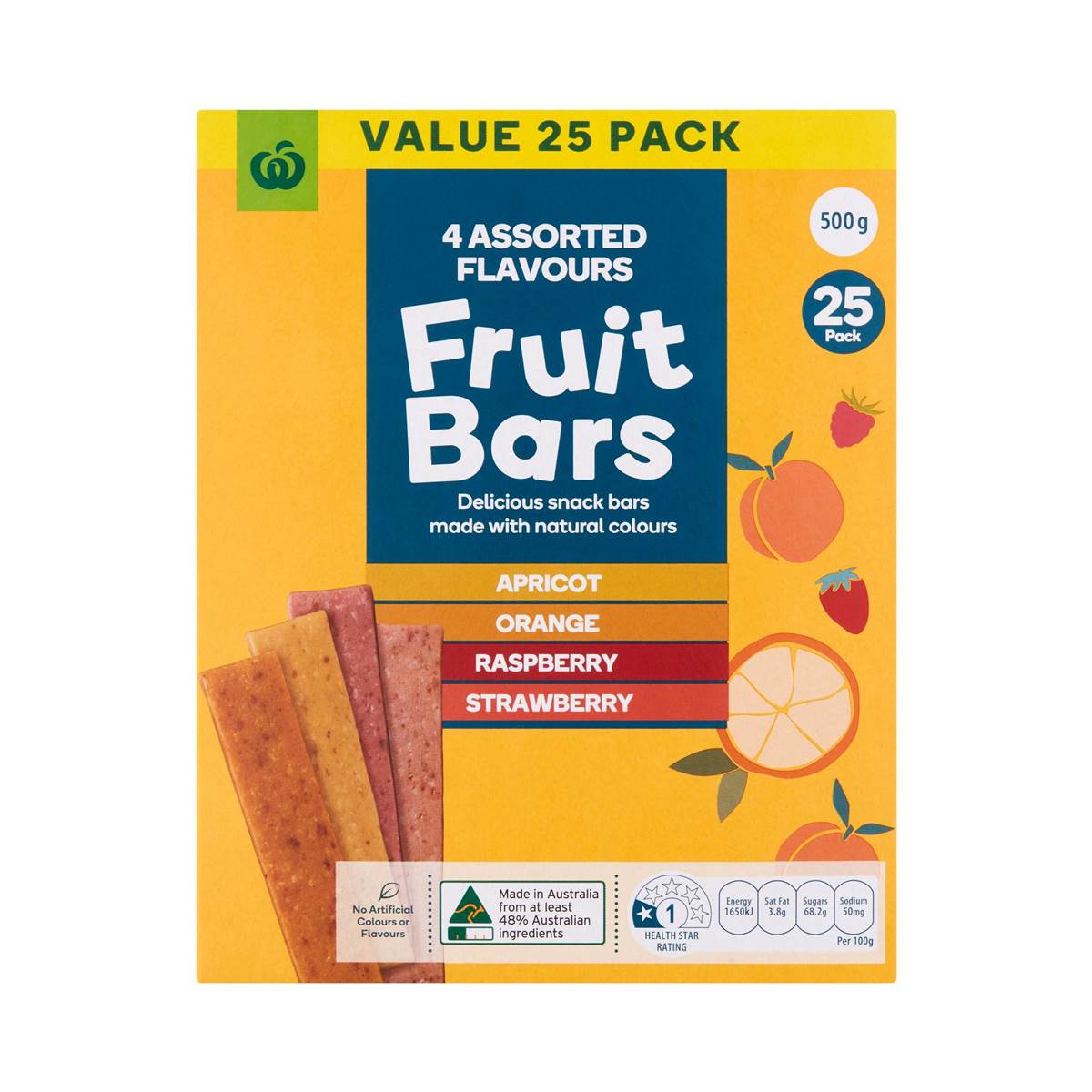 Woolworths Fruit Bars Assorted 25 Pack | Woolworths
