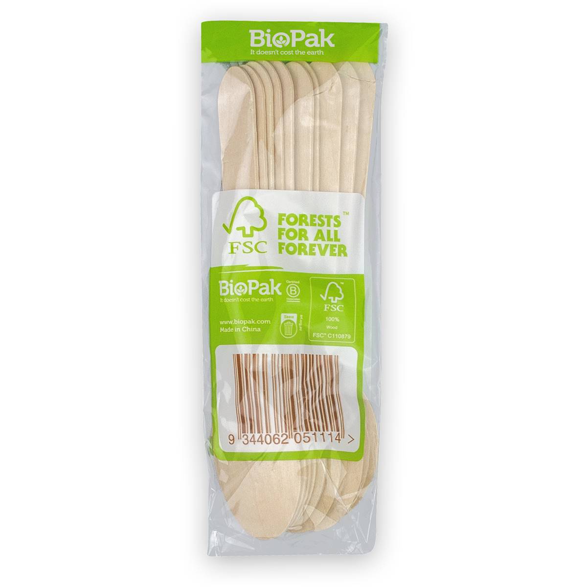 Biopak Biocutlery Wooden Spoons 10 Pack | Woolworths