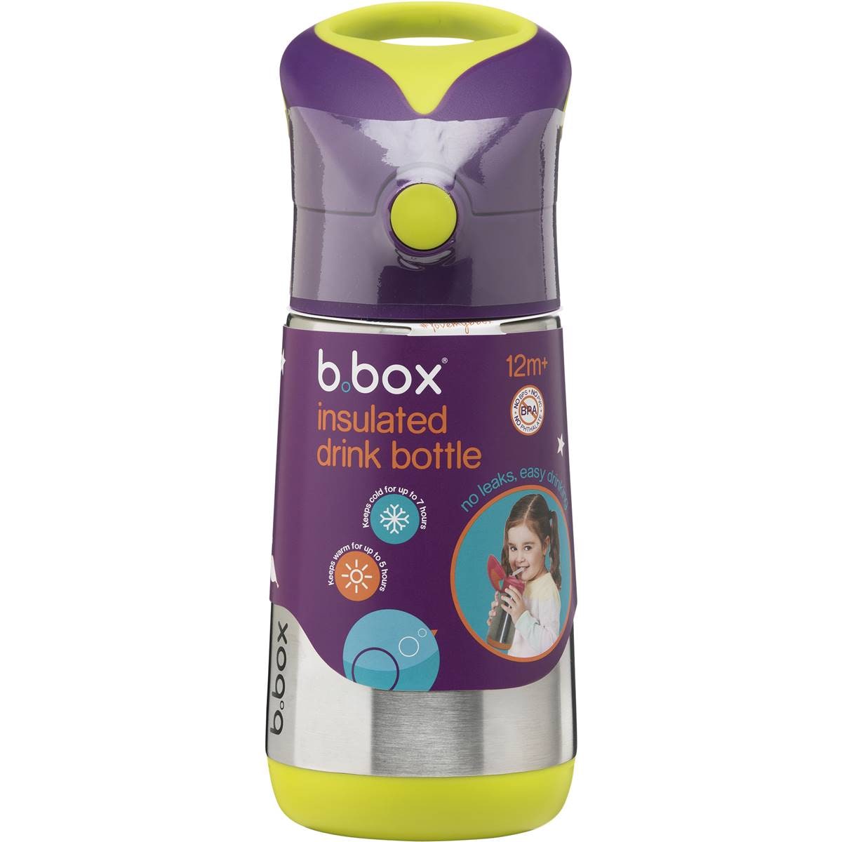 B.box Insulated Drink Bottle - Passion Splash Each | Woolworths