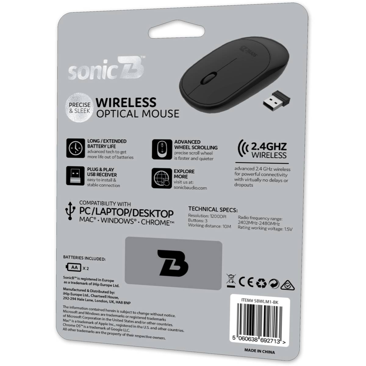 Sonic B Subtle Wireless Mouse Each | Woolworths