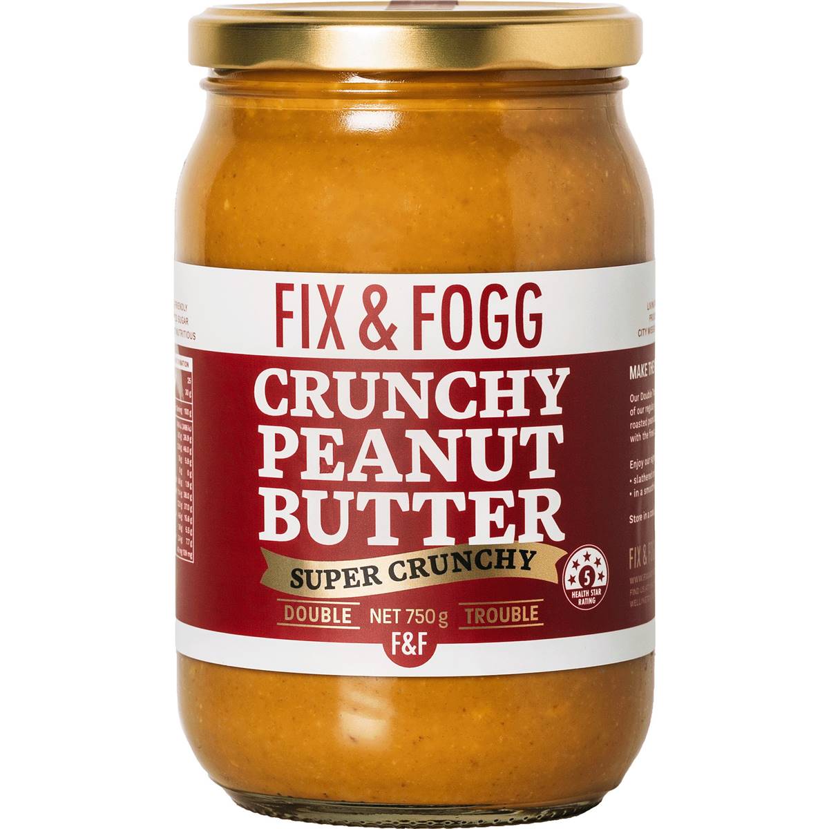 Fix & Fogg Peanut Butter Super Crunchy 750g | Woolworths
