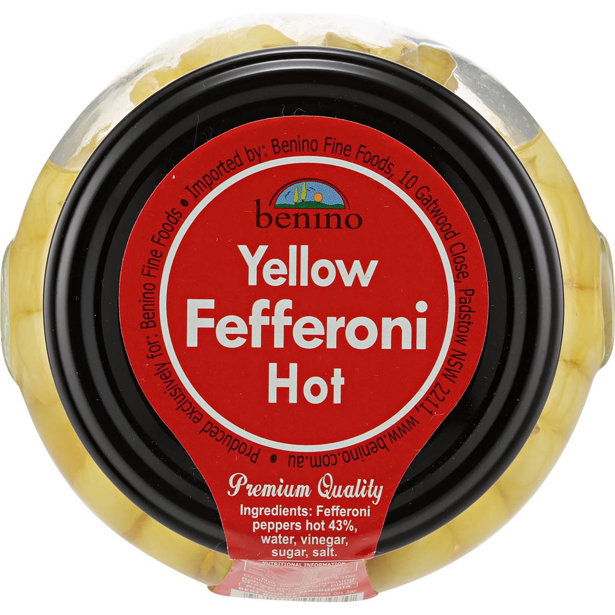 Benino Yellow Fefferoni Hot 530g | Woolworths