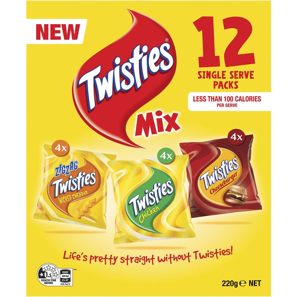 Twisties Mix Variety Snacks - Multipack 12 Pack | Woolworths