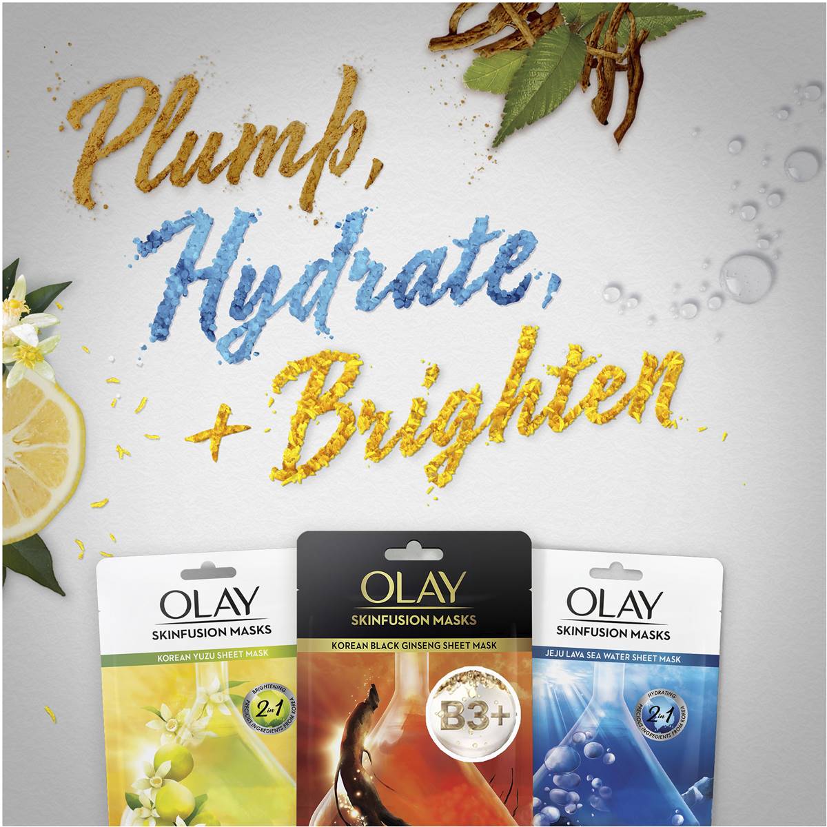 Olay Skinfusion Mask Jeju Lava Sea Water Each | Woolworths