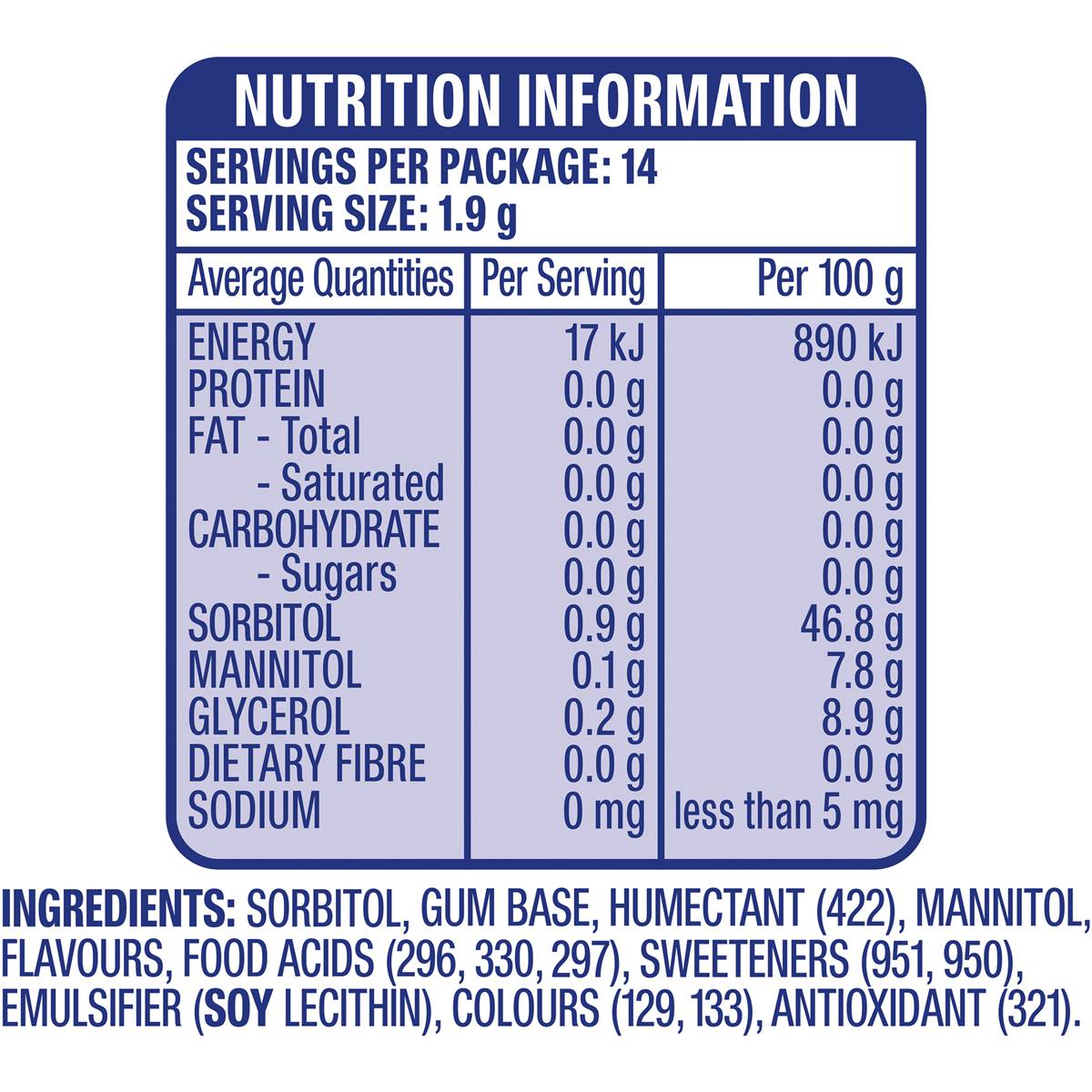 Extra Raspberry & Lime Gum Flavour 27g | Woolworths