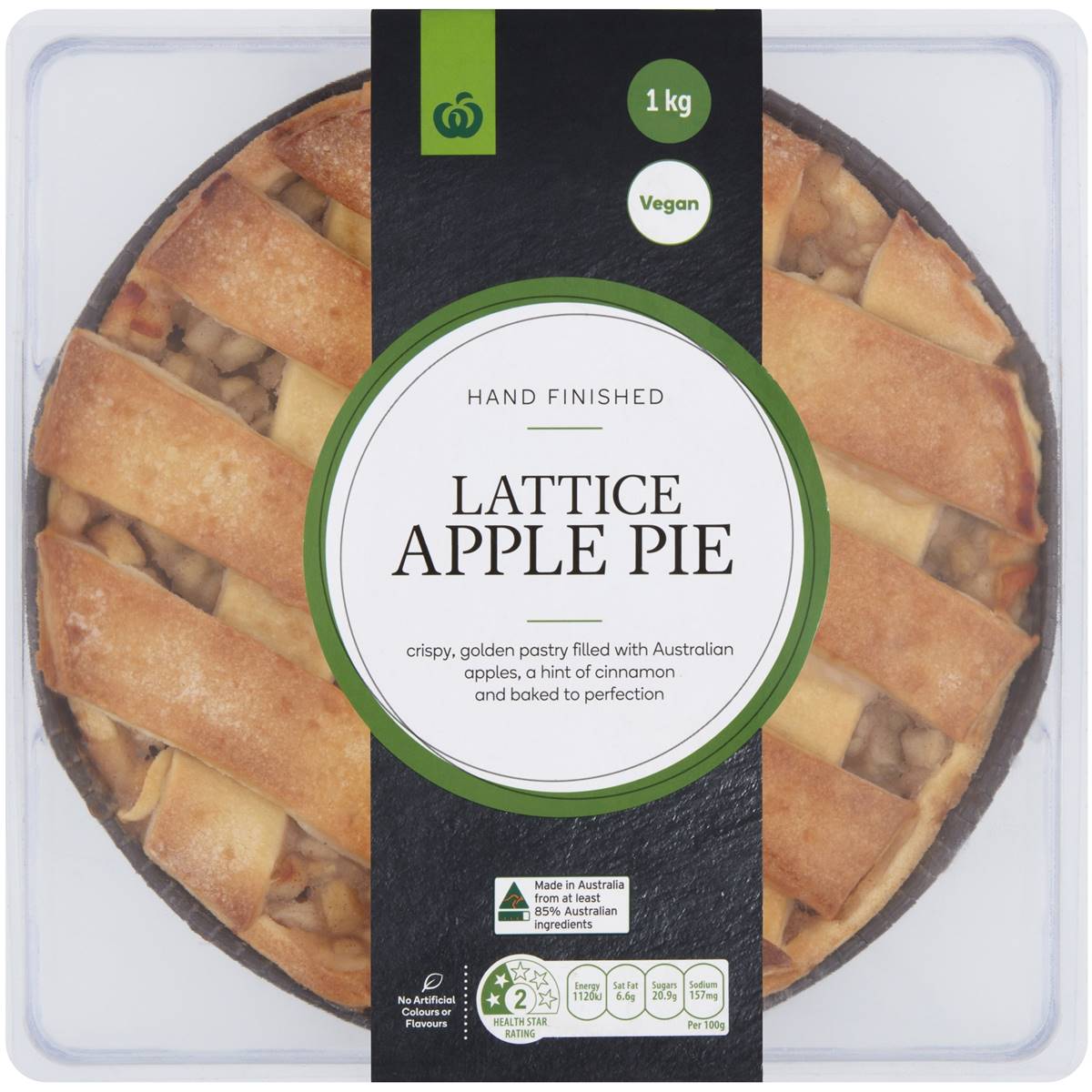 Woolworths Lattice Apple Pie 1kg | Woolworths