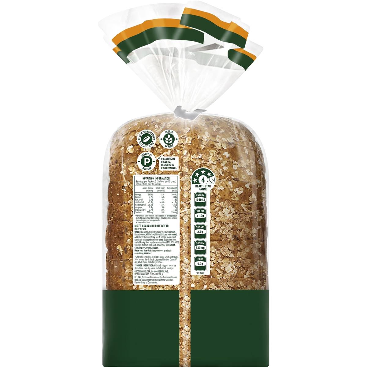 Helga's Mixed Grain Mini Loaf 415g | Woolworths