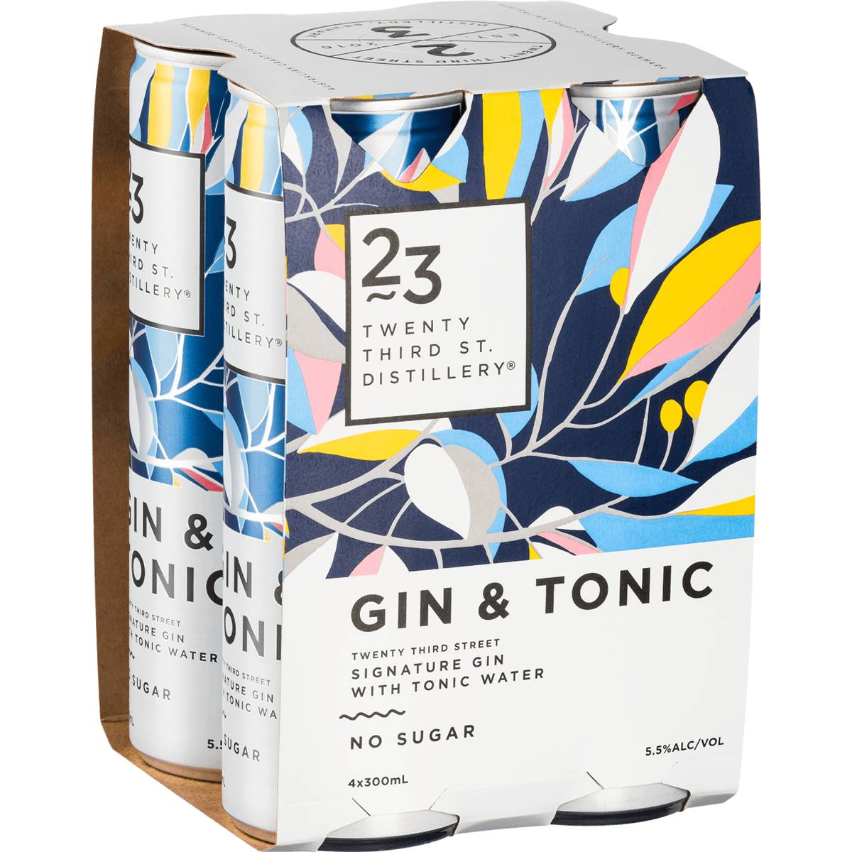 23rd Street Distillery Gin & Tonic Cans 300ml | Woolworths