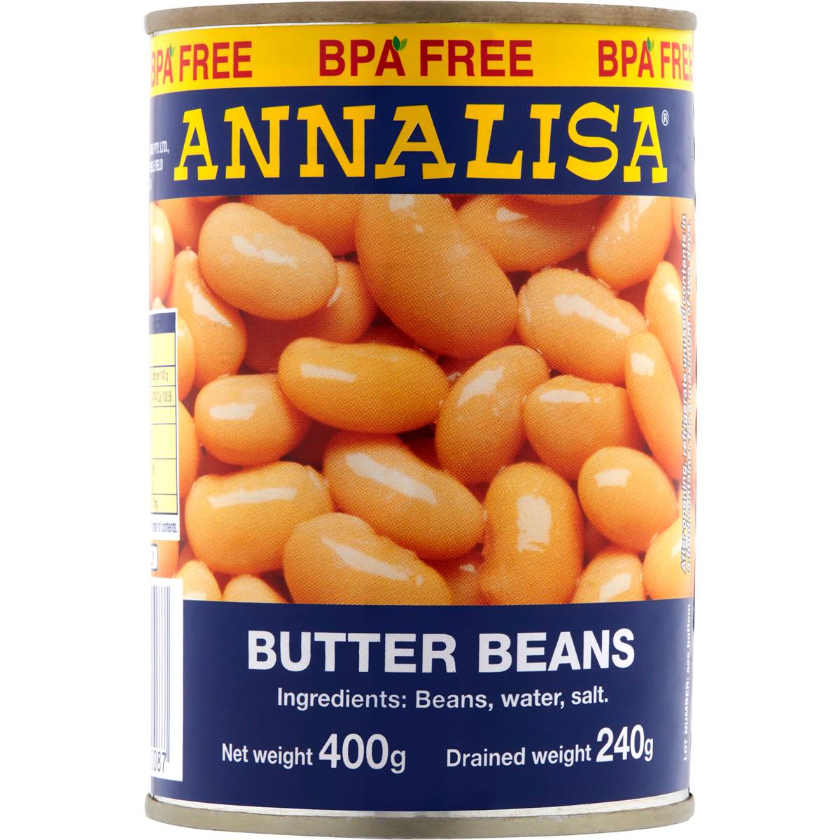 Annalisa Butter Beans 400g | Woolworths
