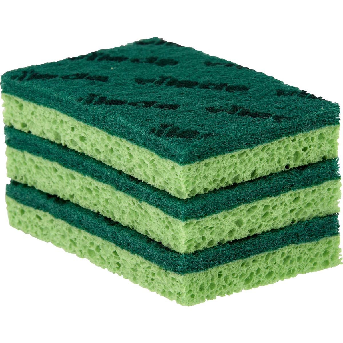Vileda Anti-bacterial Sponge Scourer Heavy Duty 3 Pack | Woolworths
