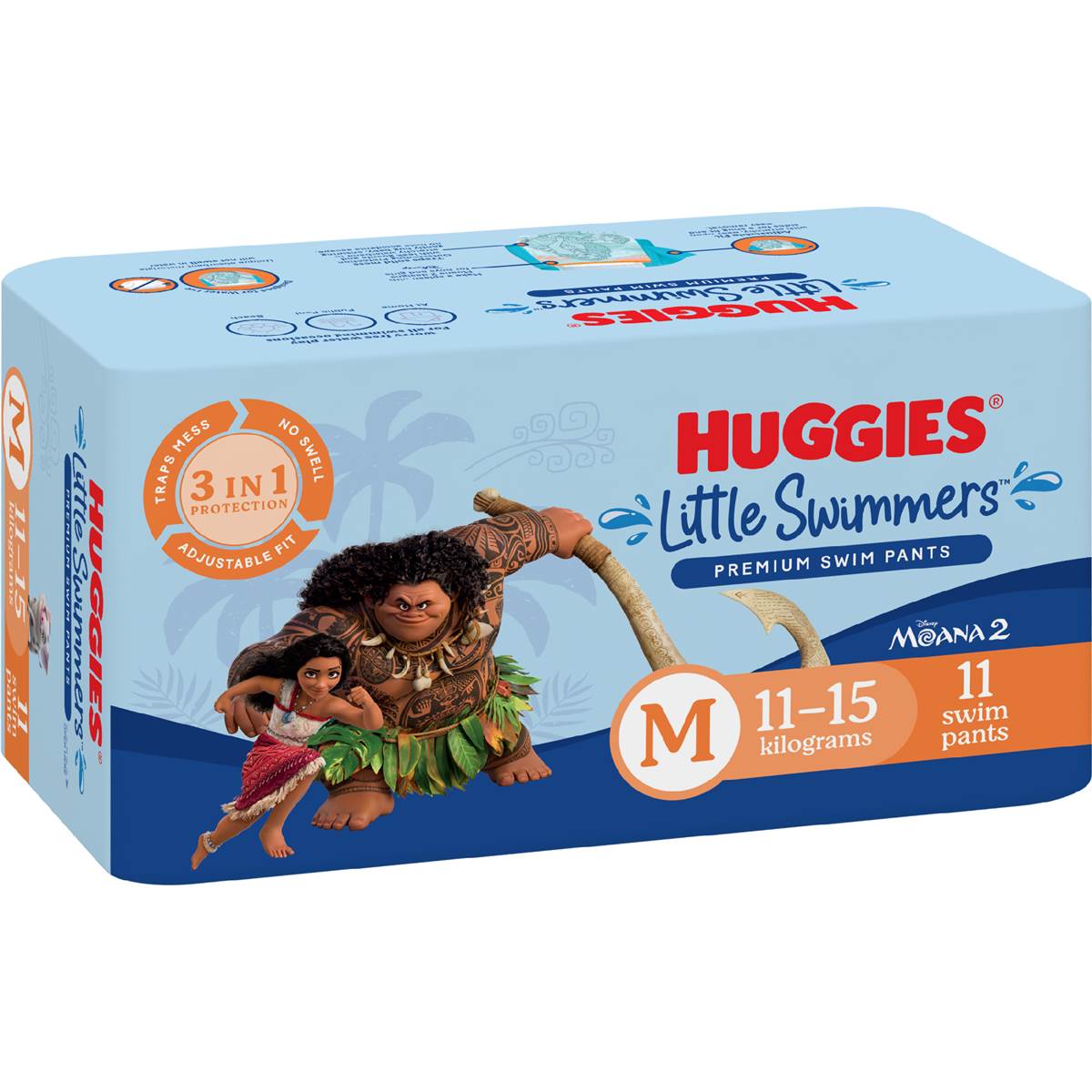 Huggies Little Swimmers Disposable Swim Nappies Medium (11-15kg) 11 ...
