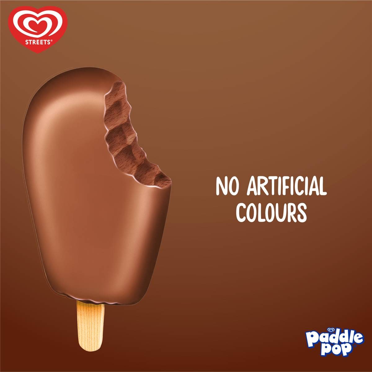 Paddle Pop Chocolate Frozen Dessert Sticks 8 Pack | Woolworths
