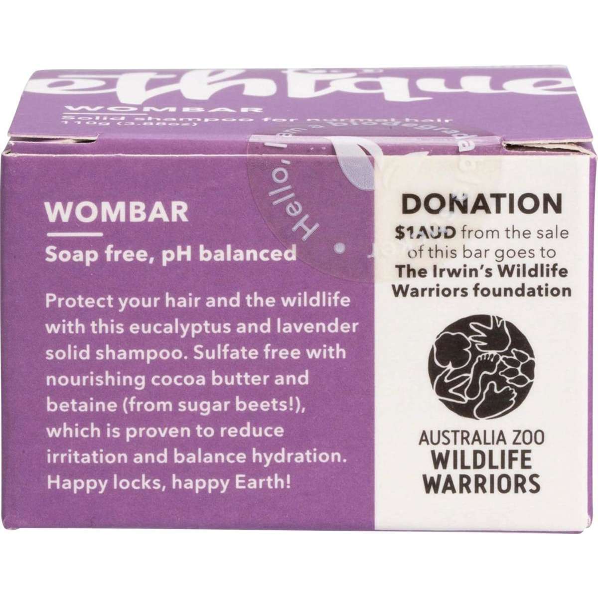 Ethique Solid Shampoo Bar Wombar Normal Hair 110g Woolworths