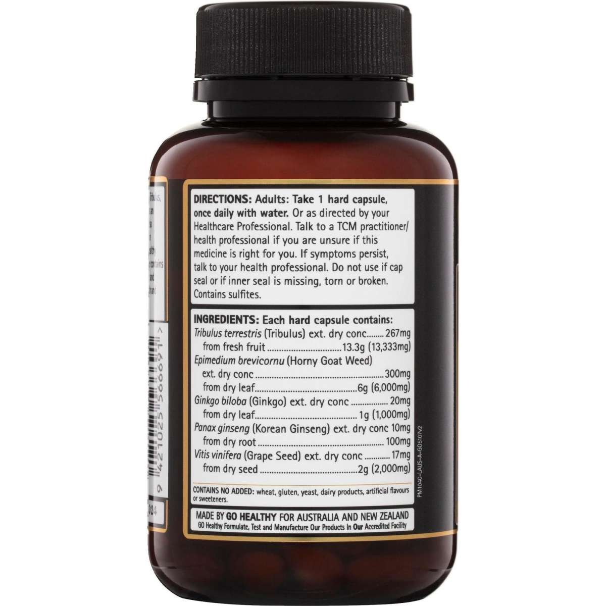 Go Healthy Man Plus Performance Vegetarian Capsules 60 Capsules go-healthy-man-plus-performance-vegetarian-capsules-60-capsules