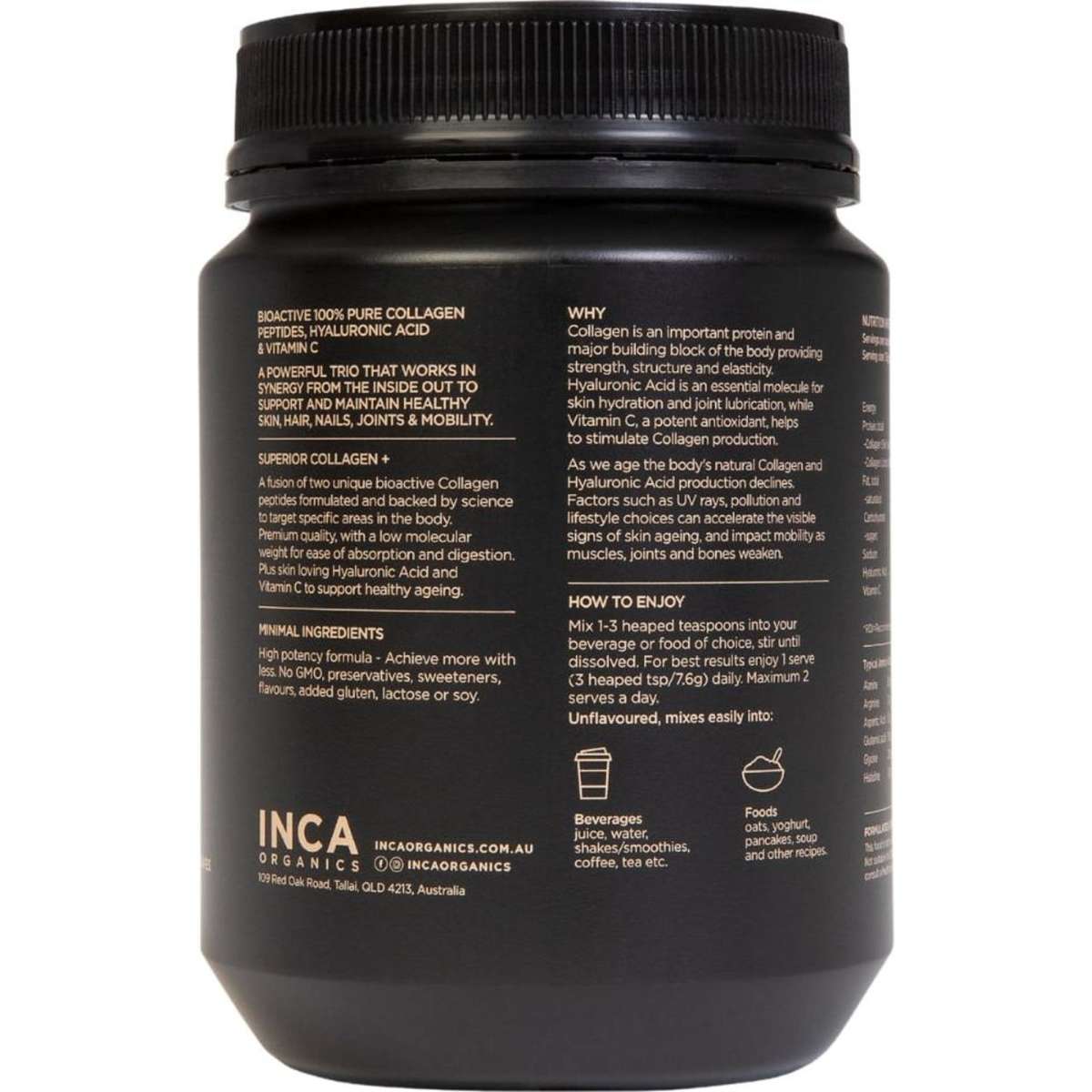 Inca Organics Wellness Bioactive 100% Pure Collagen Peptides ...