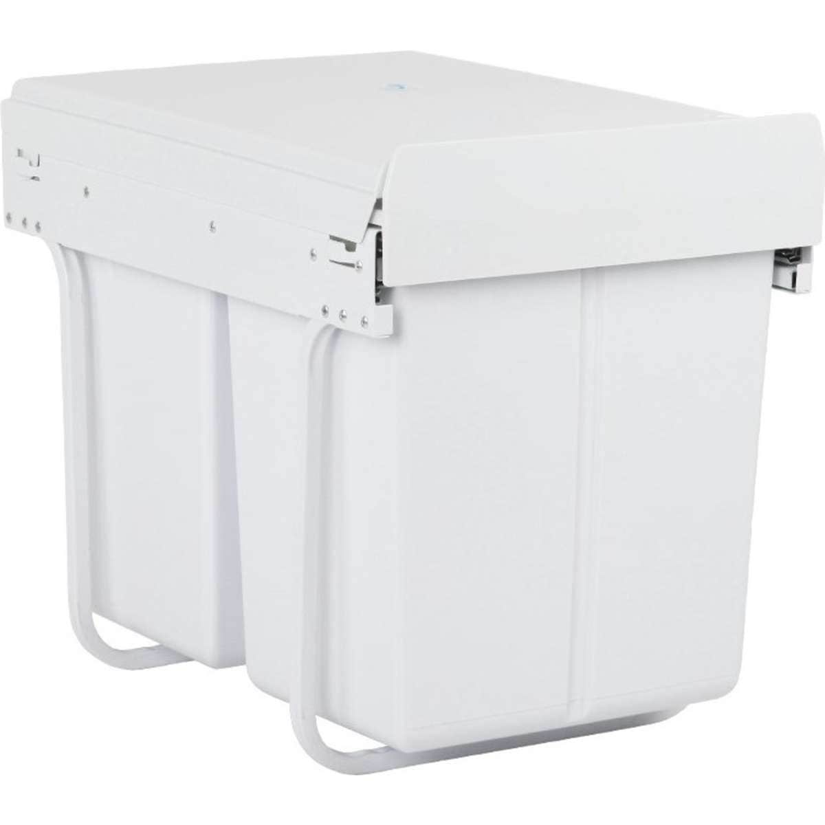 Cefito Set of 2 20L Twin Pull Out Bin Slide Kitchen Double Dual Garbage ...