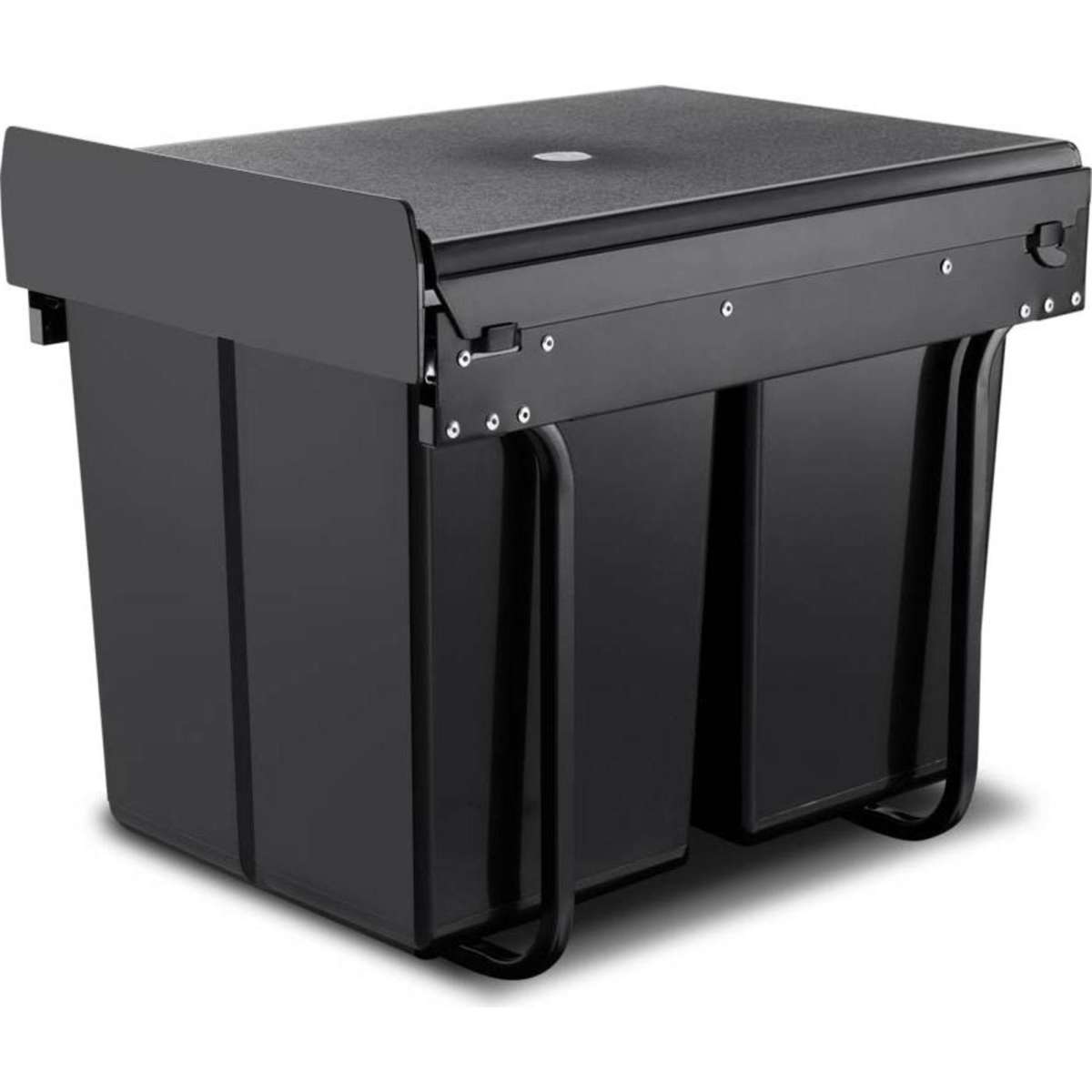 Cefito Set of 2 20L Pull Out Bin Kitchen Double Dual Twin Bins Sliding ...