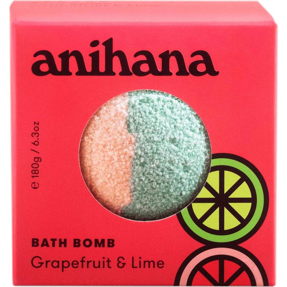 Anihana Bath Bomb Grapefruit & Lime 180g | Woolworths