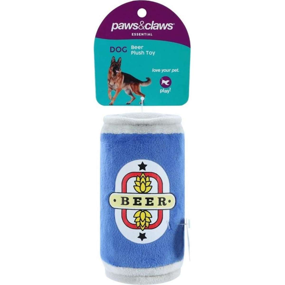 Paws And Claws Beer Plush Toy 15cm Can Woolworths