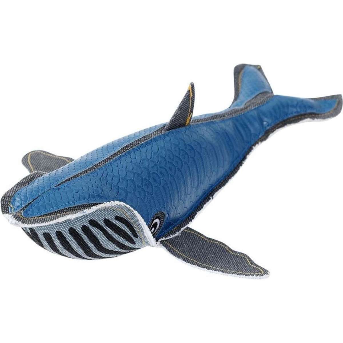 Paws & Claws Blue Whale Faux Leather + Canvas 30X6X6cm | Woolworths