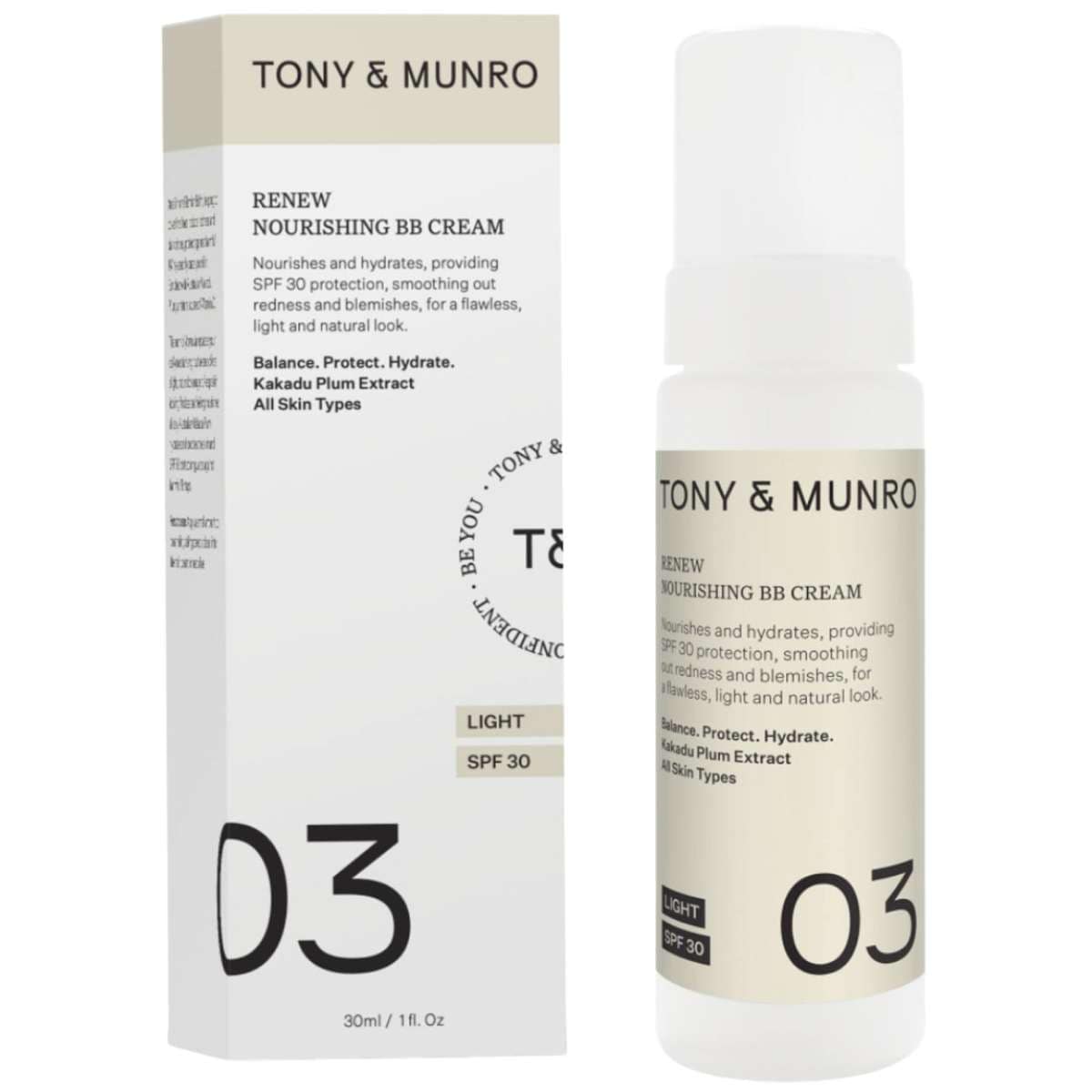 Australian Made Tony & Munro Renew Nourishing BB Cream - Light | Woolworths