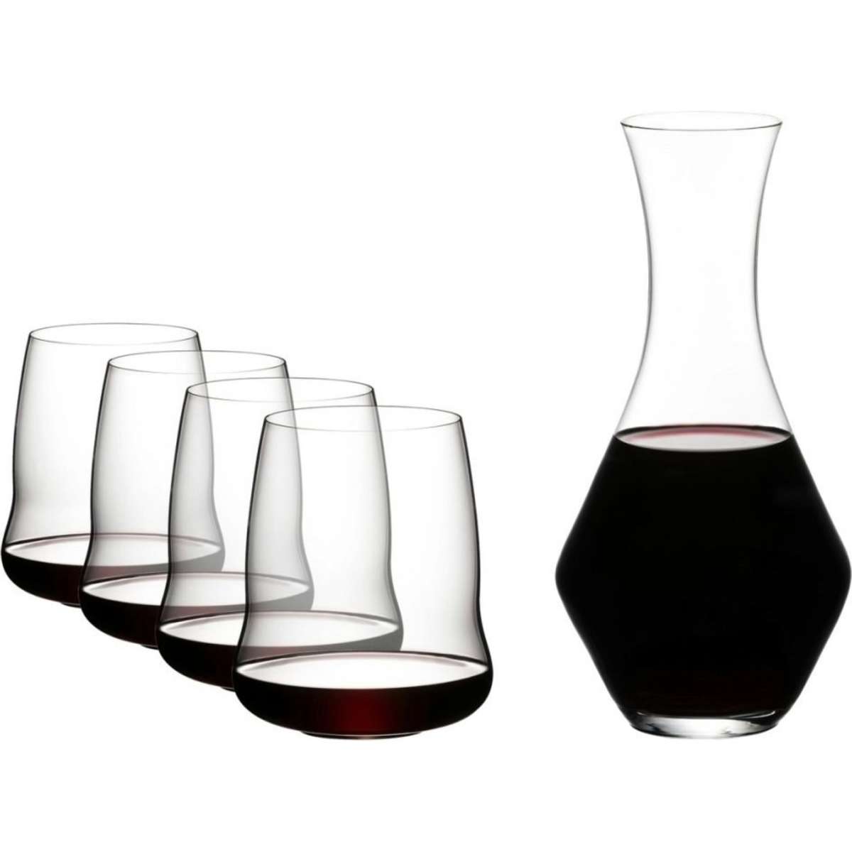 Riedel Stemless Wings Cabernet Set Of 4 Decanter Woolworths
