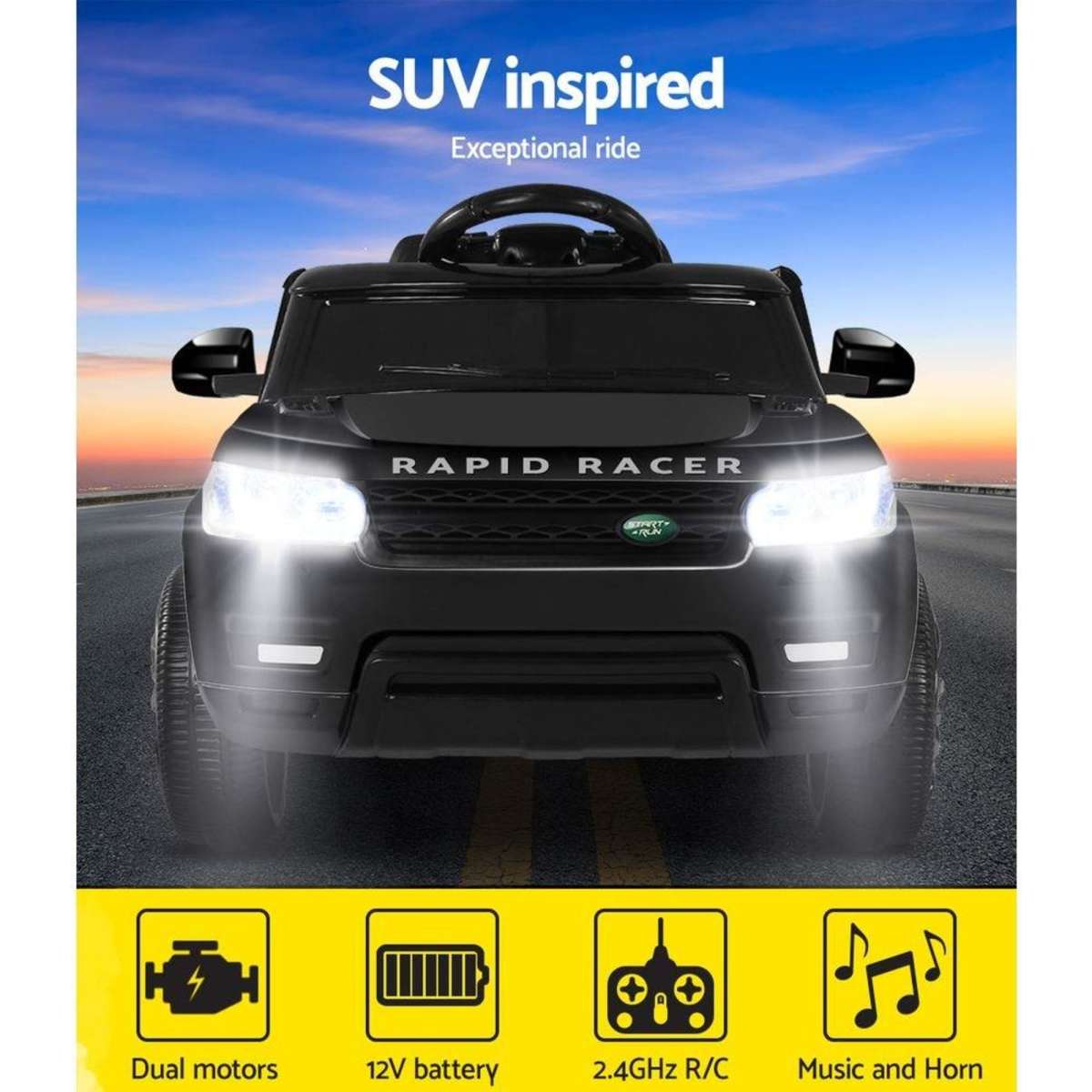 Rigo Electric Kids Ride On Toy Cars 12V Range Rover Sport Coupe ...