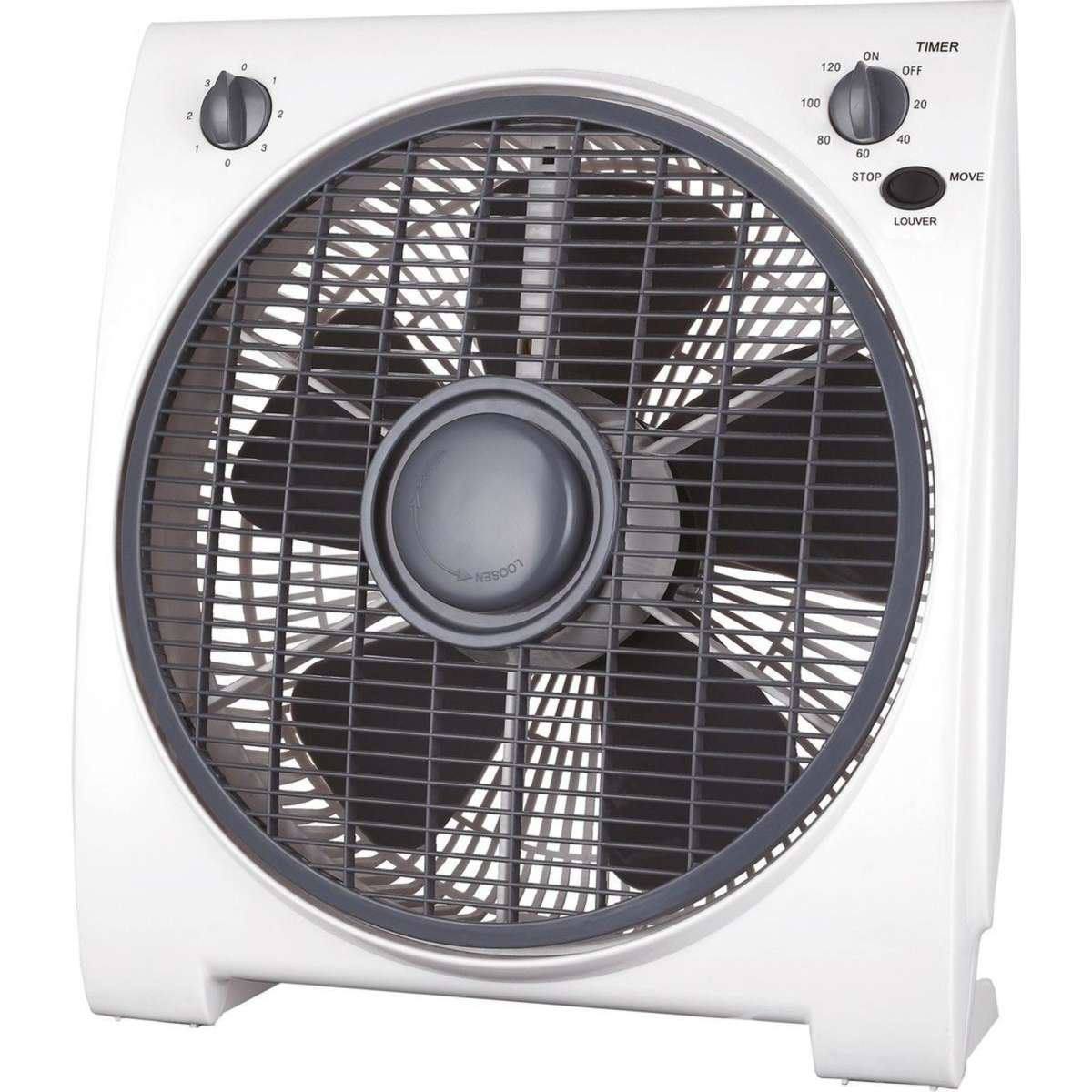 Brilliant Basics Box Fan 30cm White - KYT-30S | Woolworths