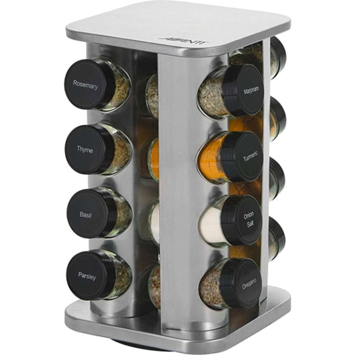 Avanti Rotating Spice Rack 16 Jar Set | Woolworths