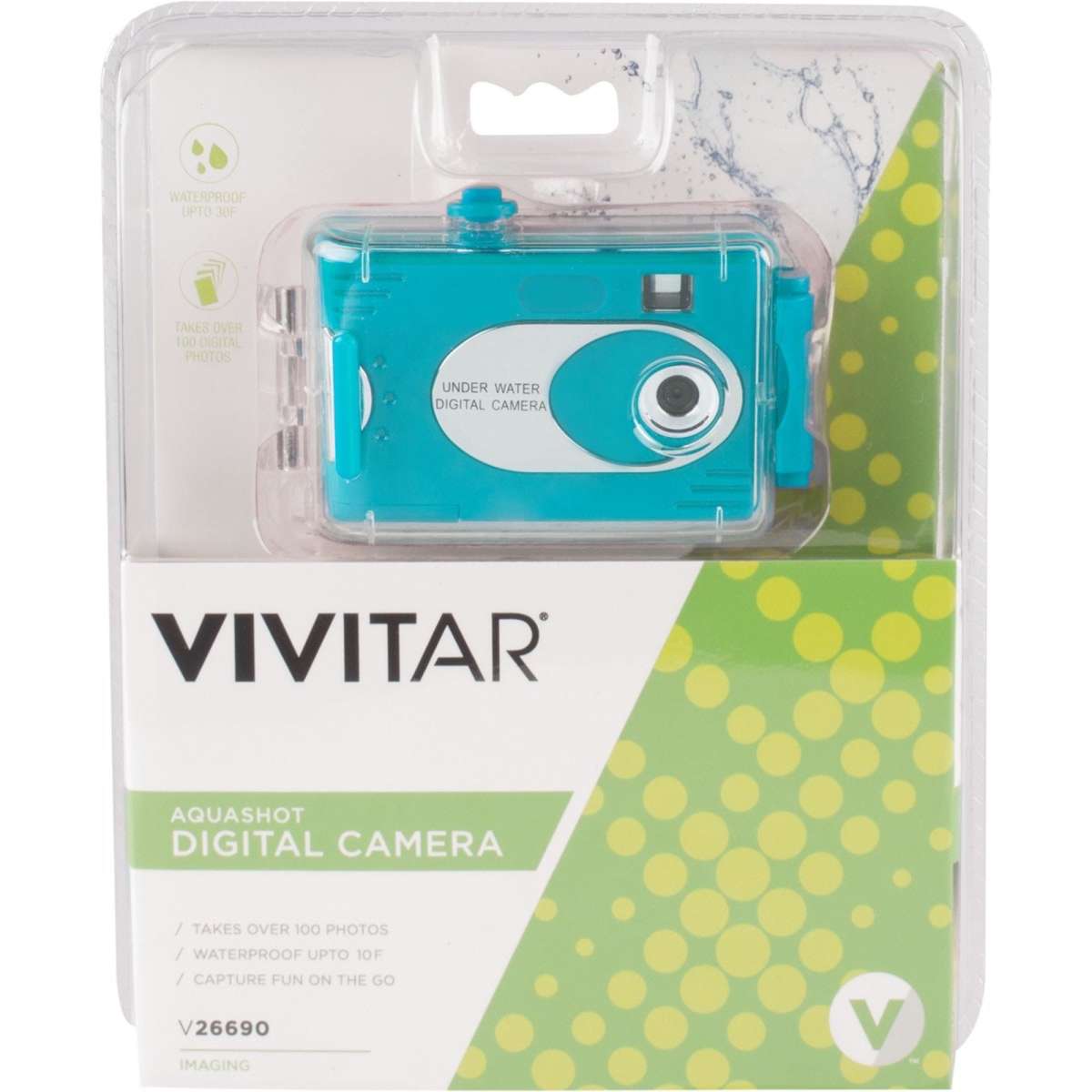 Vivitar Waterproof Digital Camera - Aqua (V26690-AQU) | Woolworths