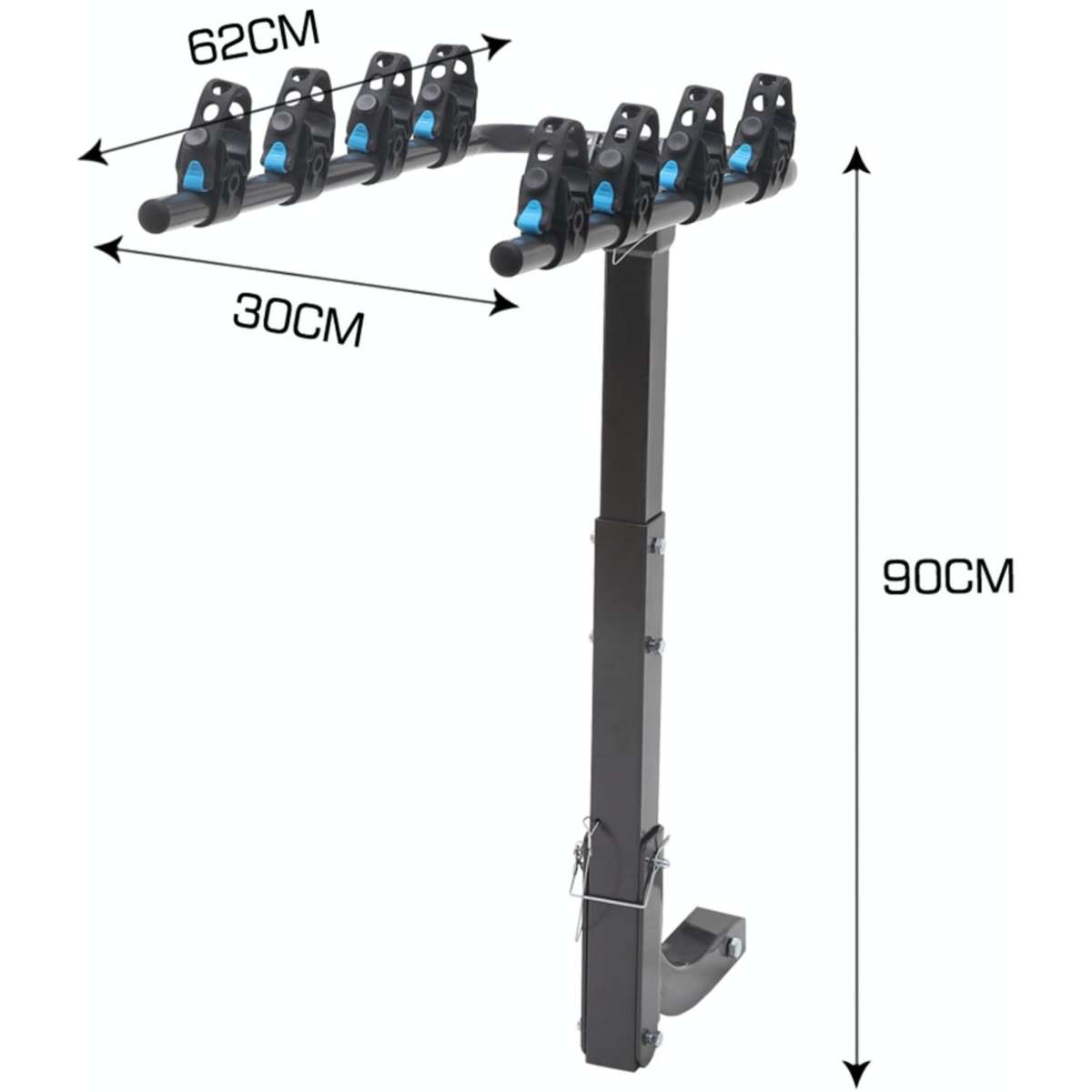 Monvelo Car Bike Rack Carrier 1 2 3 4 Bicycle Suv Tow Bar Hitch Mounted