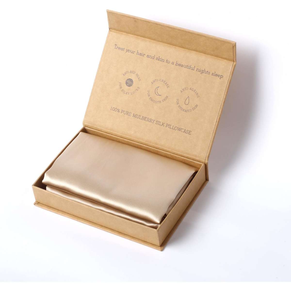 Natural Home Luxe Mulberry Silk Pillowcase 25 Momme Standard Pillowcase ...