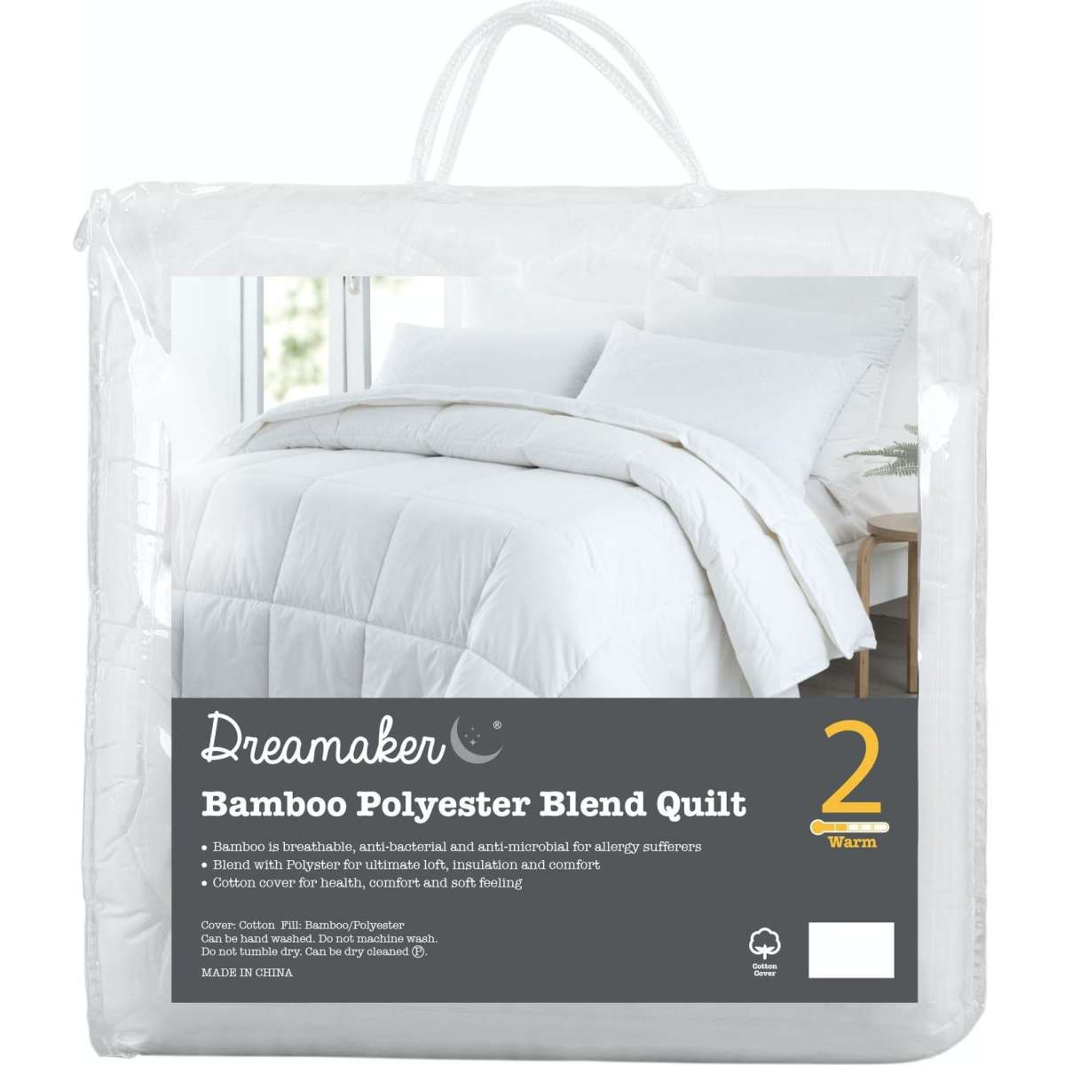 Dreamaker Lightweight Bamboo & Polyester Blend Quilt - Queen Bed ...