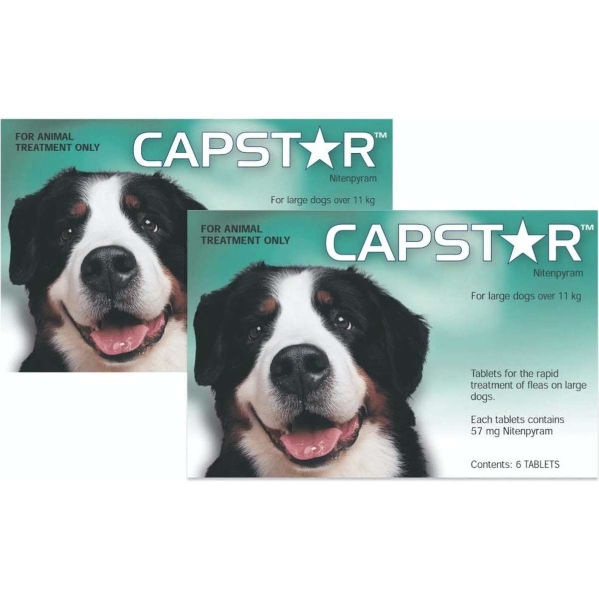 Capstar for Medium and Large Dogs over 11kg (Green) 2x6 Tablets ...