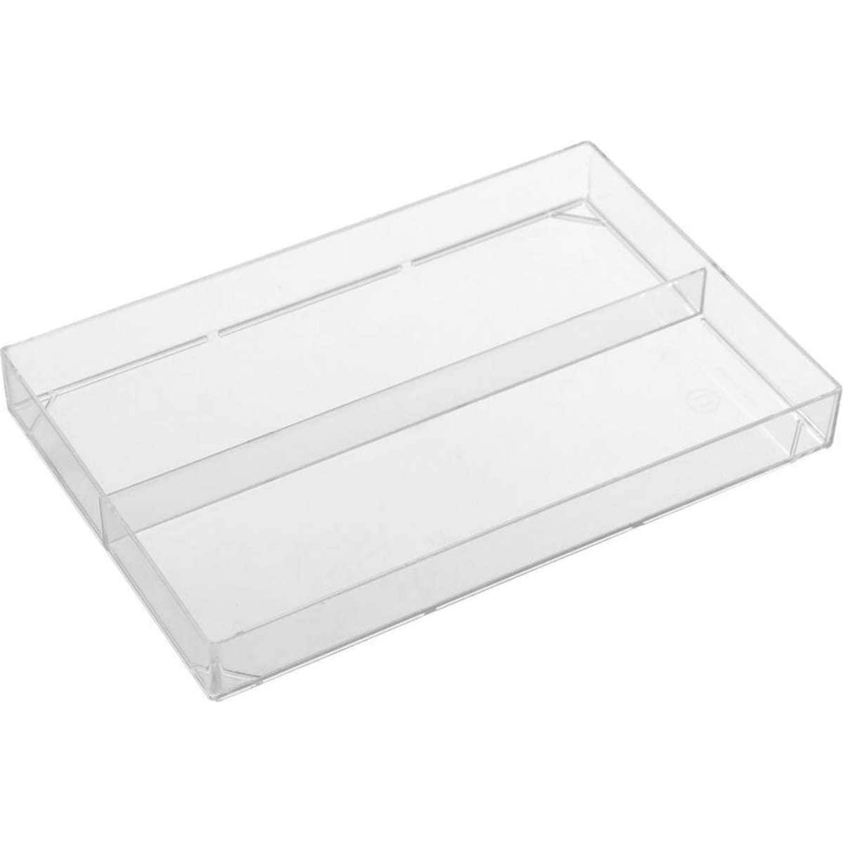 Box Sweden Crystal Micro Tray 2 Section 24.5X16.5X3cm | Woolworths