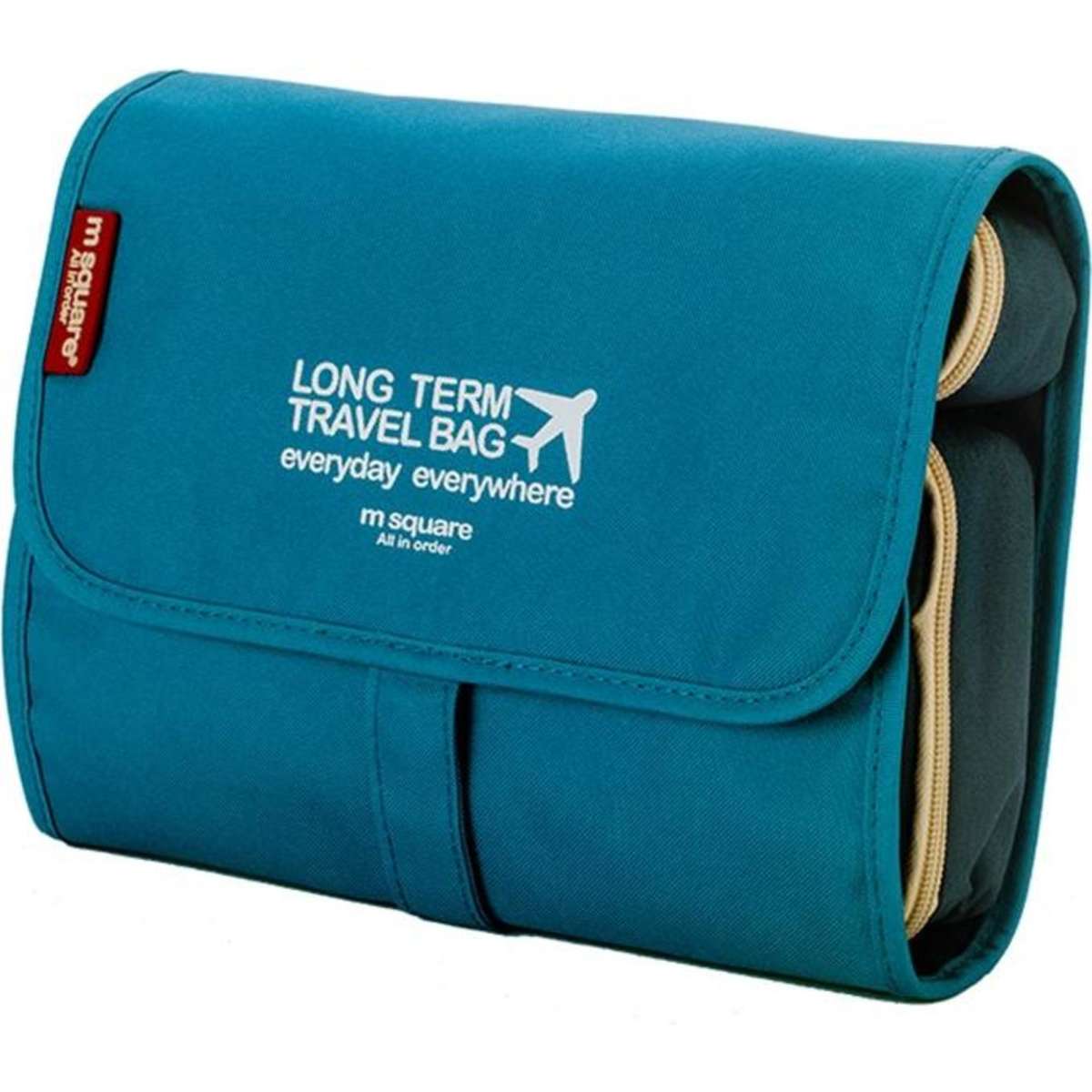 M Square Travel Large Capacity Multifunctional Makeup Bag Blue Woolworths