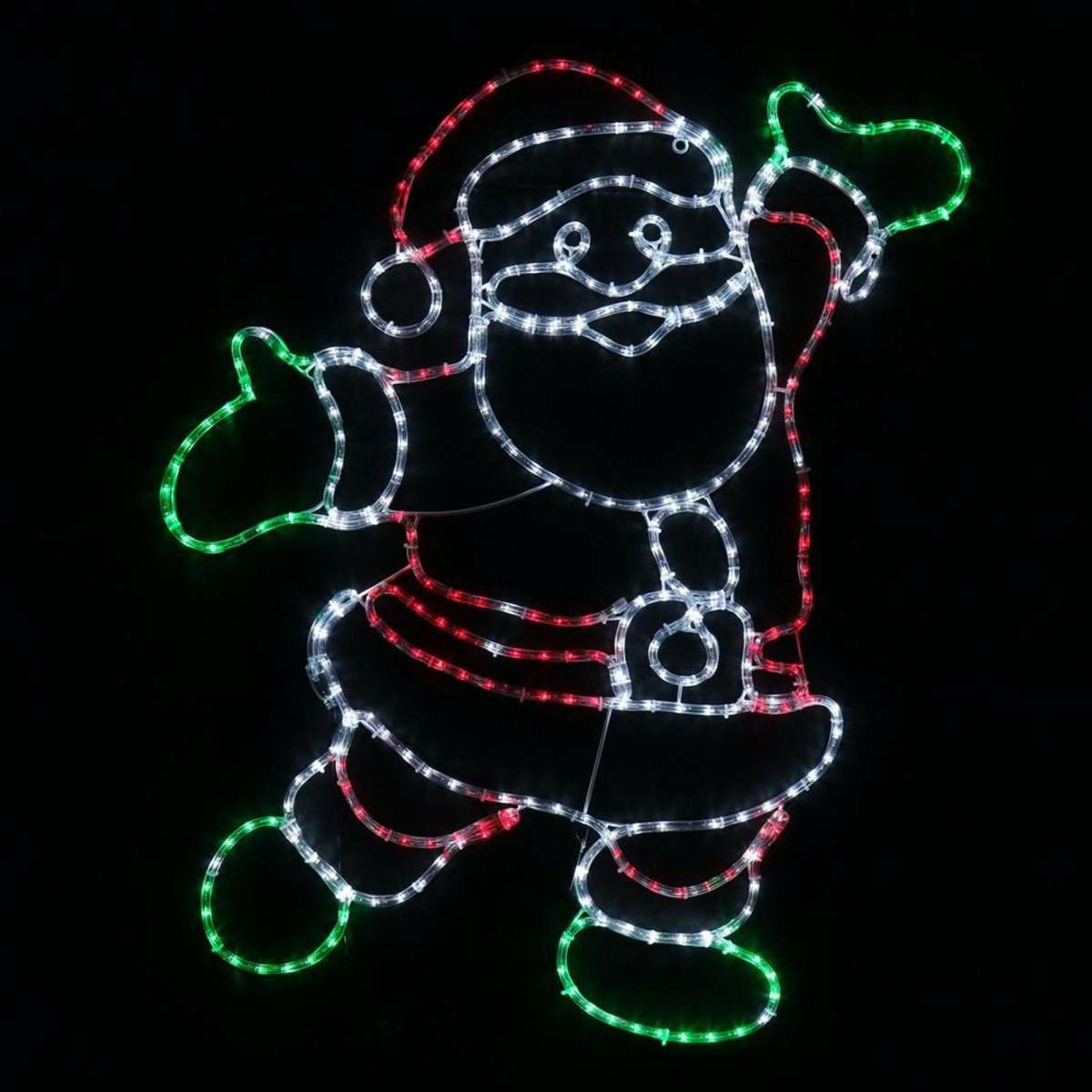 Stockholm Christmas Lights LED Ropelight Happy Santa Multi | Woolworths