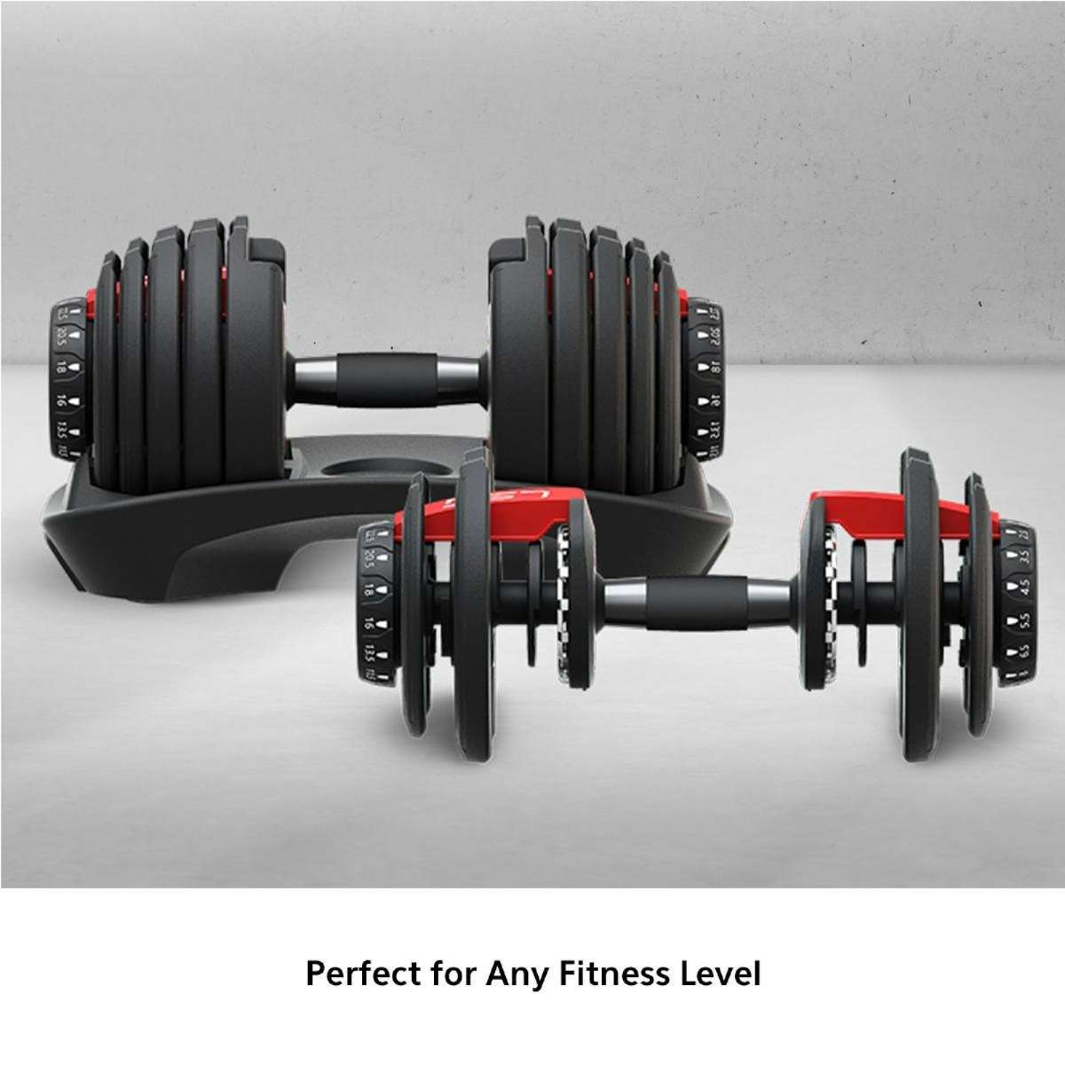 Home Gym Dumbbells Yes4All 52.5lb Cast Iron Adjustable Dumbbell Set ...