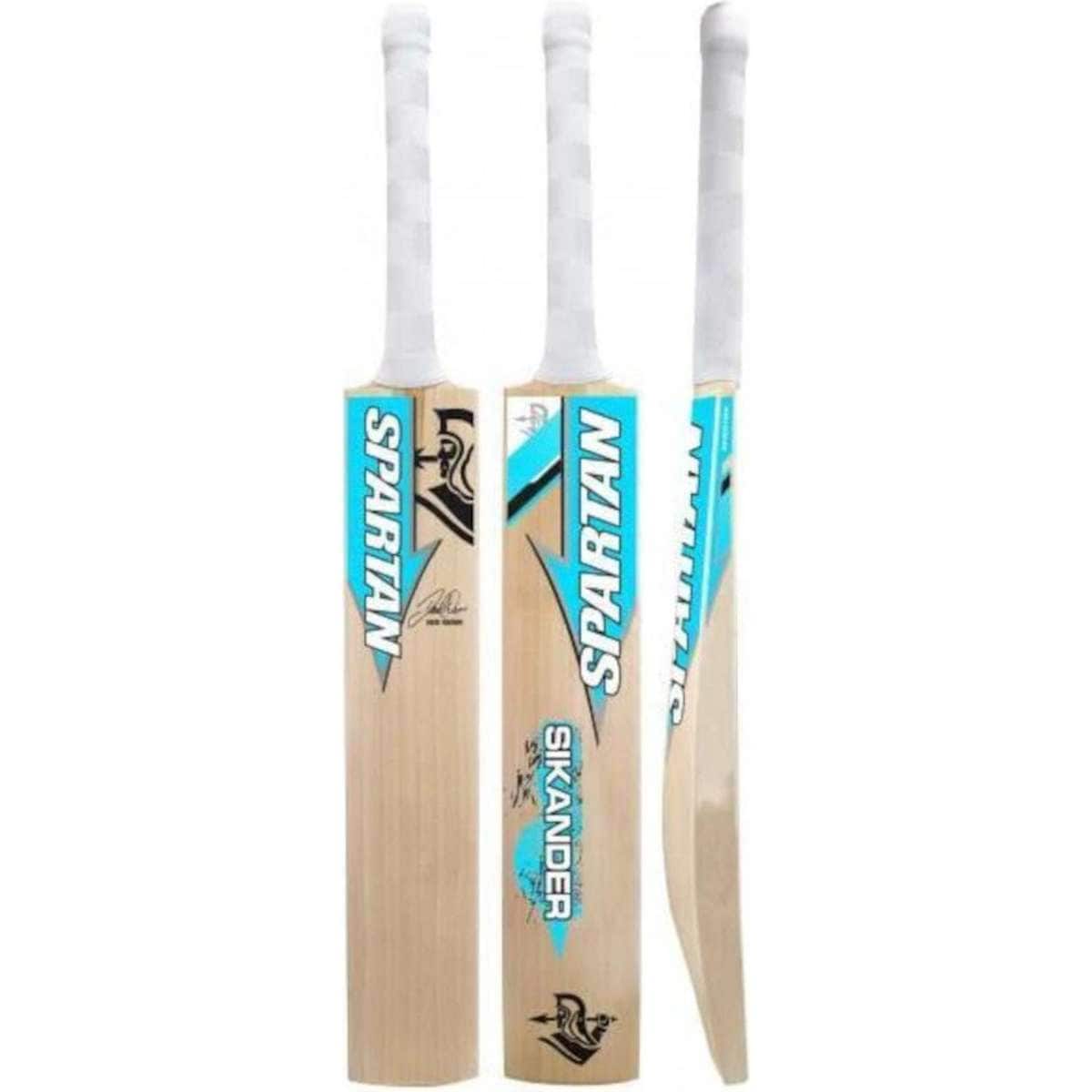 Spartan Sikander Blue Edition English Willow Cricket Bat - Grade 3 ...