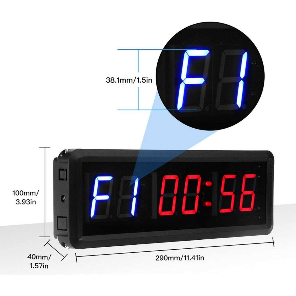 Todo 1 5 Digital Countdown Timer Led Interval Timer Clock Remote