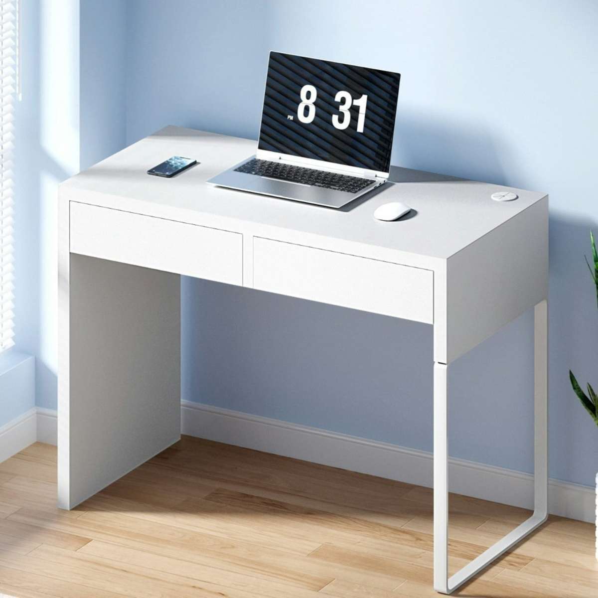 Artiss Computer Desk Drawer White | Woolworths