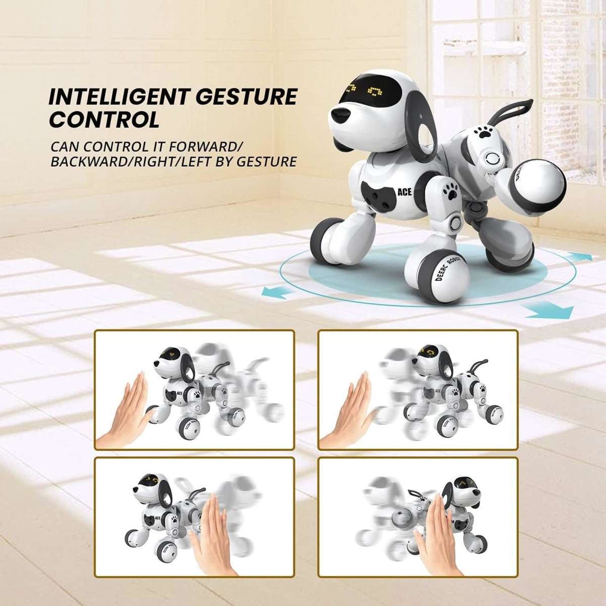 Deerc Remote Control Dog Robot Toys for Kids Programmable Smart RC Toy ... Deerc Remote Control Dog Robot Toys for Kids Programmable Smart RC Toy ...