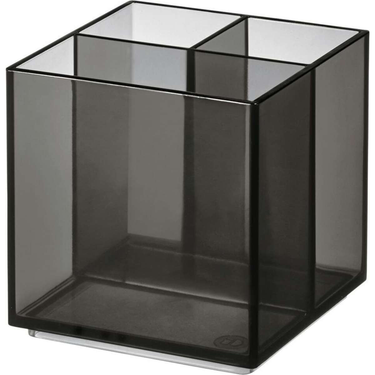 iDesign Cosmetic Cube Makeup Organiser - Smoke/Matte Black 10.79cm ...