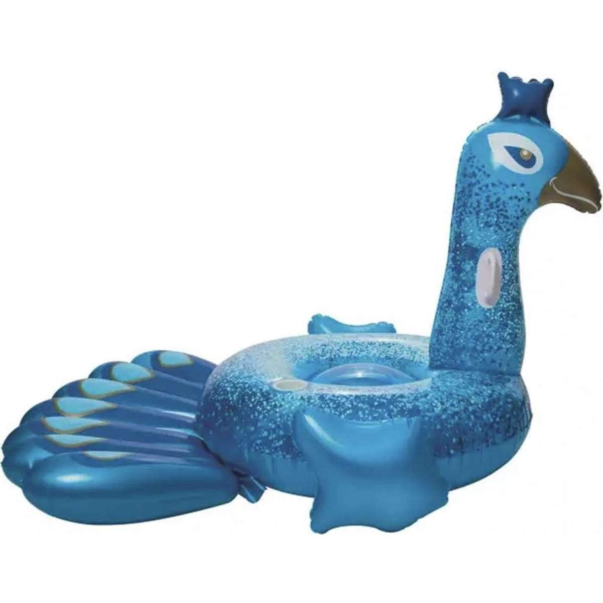 Bestway Inflatable Ride On Pretty Peacock Pool Float 1.98x1.64m ...