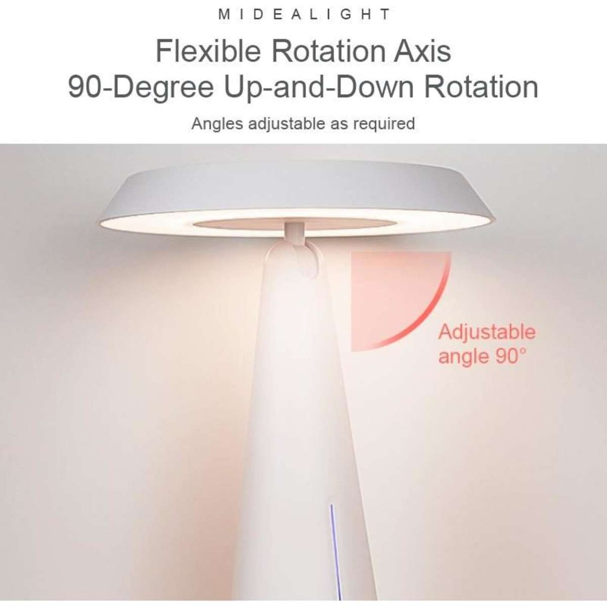 Midea LED 2 in 1 Makeup Mirror Table Light Up Lamp White | Woolworths