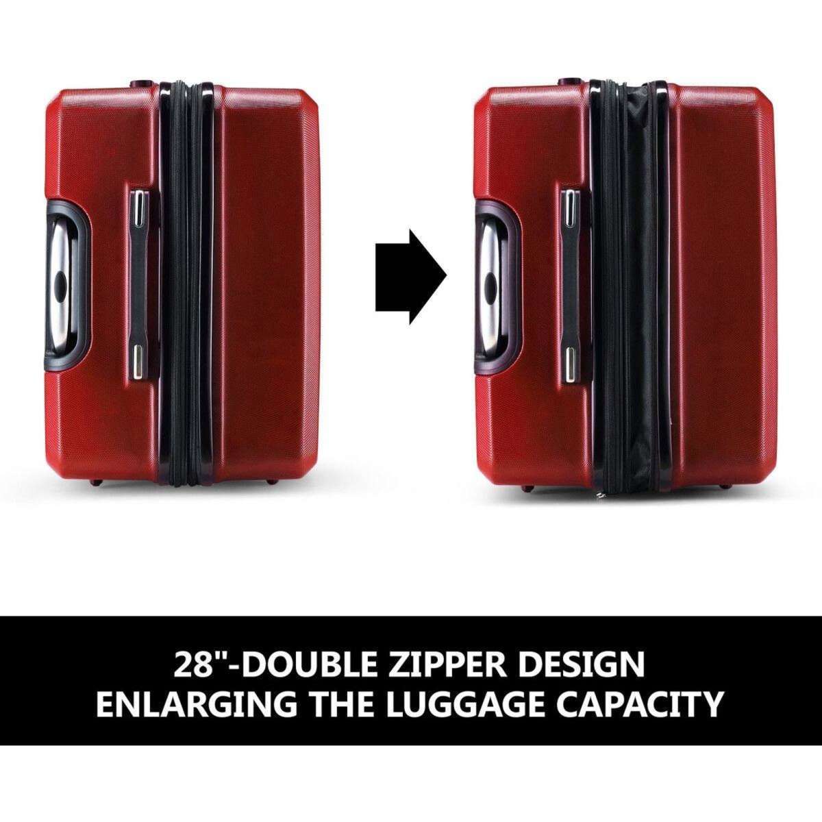 Buon Viaggio 3 Piece Luggage Set Travel Suitcases Hard Carry On Trolley ...