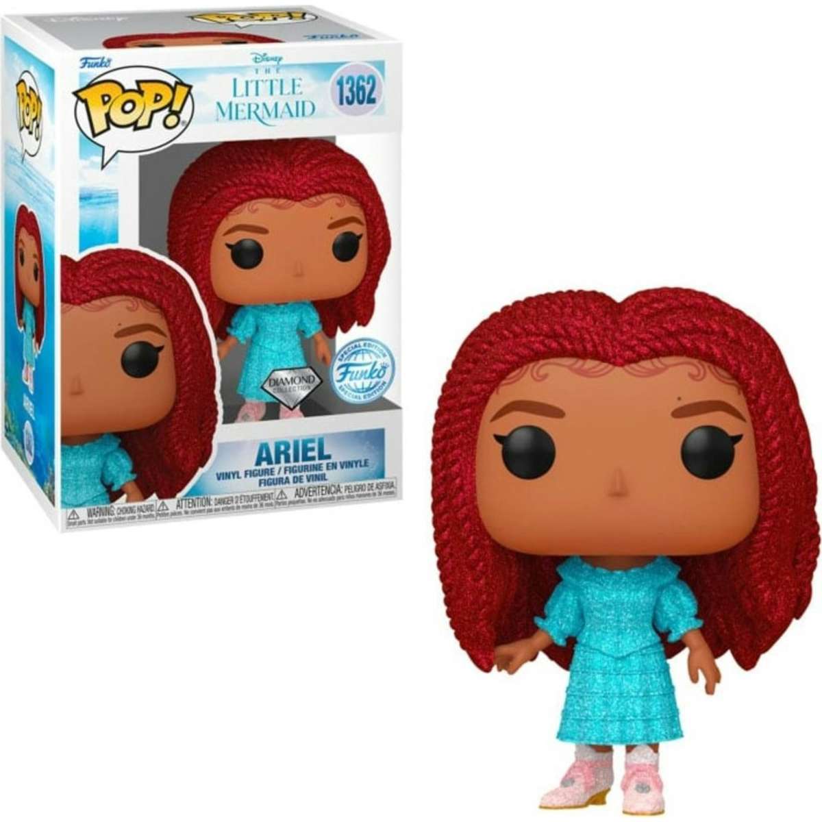 Funko The Little Mermaid 2023 Ariel Diamond Glitter Funko Pop Vinyl 1EA Woolworths