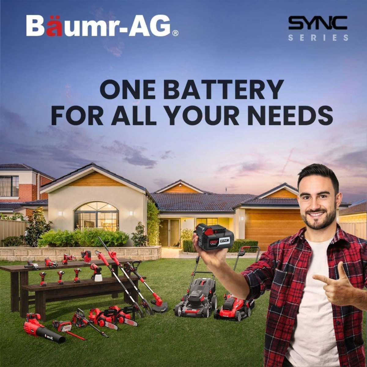Baumr-AG 20V 4Ah SYNC Lithium-Ion Battery Replacement or Spare Battery ... Baumr-AG 20V 4Ah SYNC Lithium-Ion Battery Replacement or Spare Battery ...