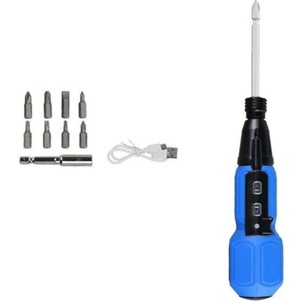 Ozoffer Led Light Rechargeable Cordless Electric Screwdriver Set Mini Power Tool Bits 1EA Woolworths